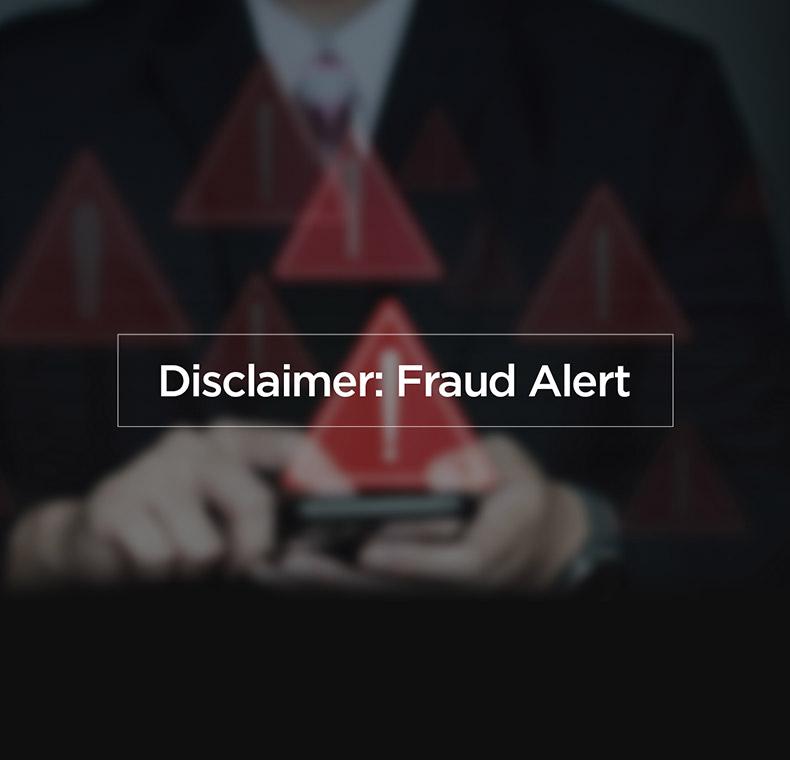 Disclaimer: Fraud Alert